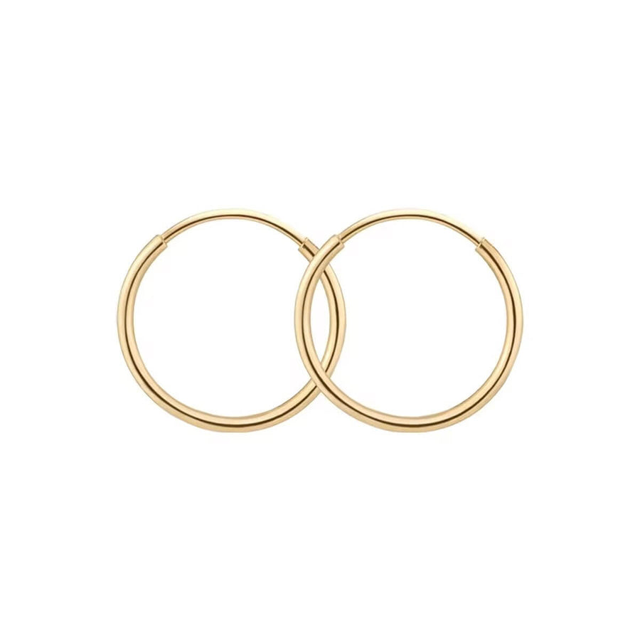 14K Solid Gold Hoops l Gold Hoop Earrings l Gold Earrings – Jewellery Hut