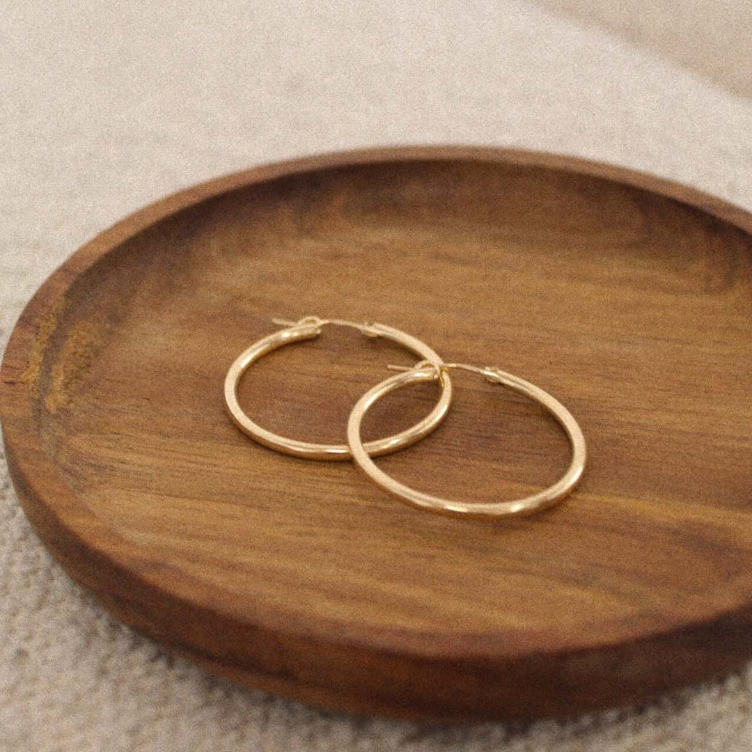 14K Gold Hoop Earrings l Gold Earrings l Dainty Gold Hoops – Jewellery Hut