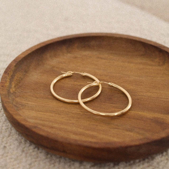 14K Gold Hoop Earrings l Gold Earrings l Dainty Gold Hoops – Jewellery Hut