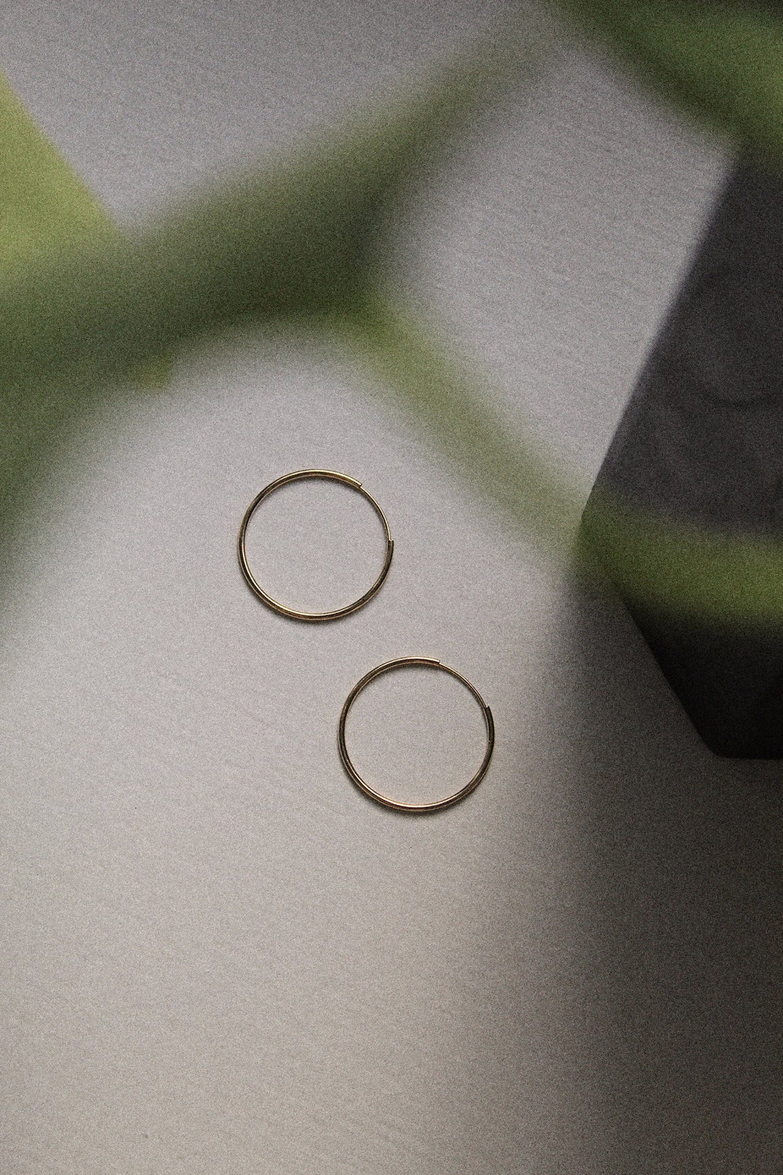 14K Solid Gold 20MM Hoops l Large Hoop Earrings l Gold Hoop Earrings ...